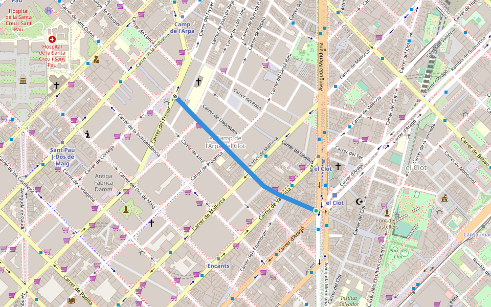 Carrer de Rogent in Catalunya | Walking Map