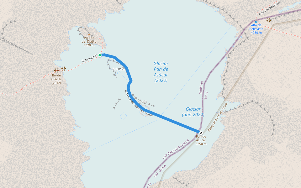 Normal route to Sugar Loaf | Walking Map