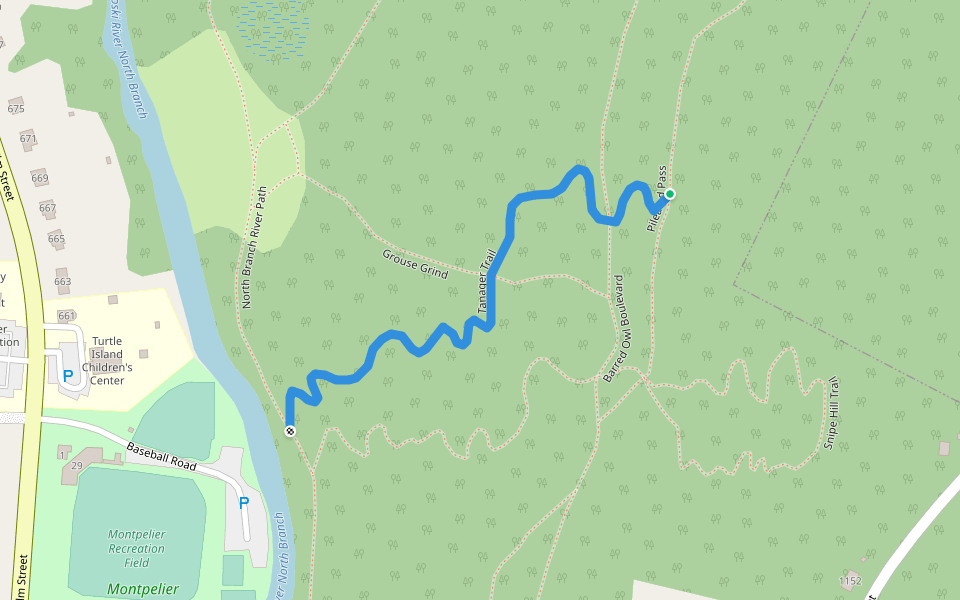 Tanager Trail Walking and Running - Montpelier, Vermont | Pacer