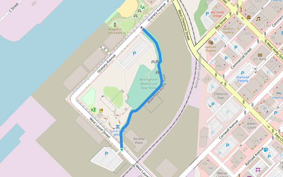 Waterfront Pump Track in Washington | Walking Map