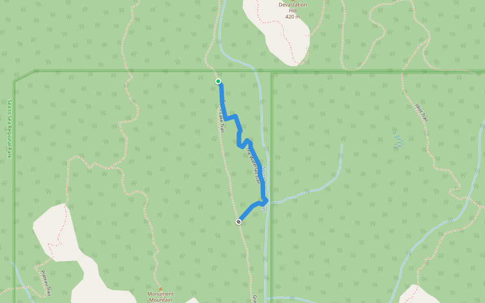 The Waterfall Trail Walking and Running - Shirley, British Columbia | Pacer