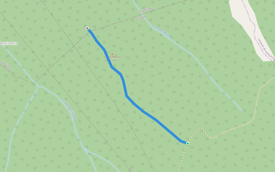 Unmarked path | Walking Map