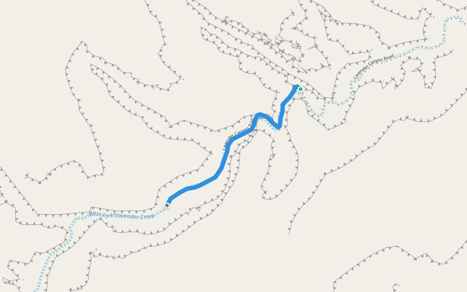 Lavender Canyon Trail in Utah | Walking Map