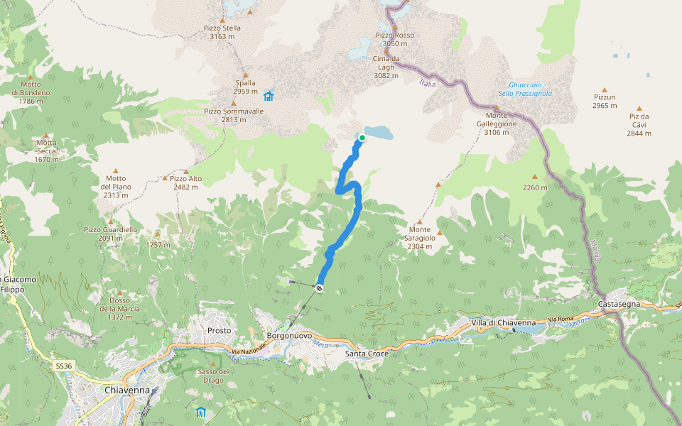 Savogno-Ponciagna-Lago path Walking And Running Trail - Lombardia | Pacer