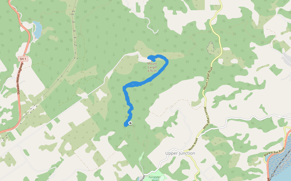 Mount Cargill in Otago | Walking Map