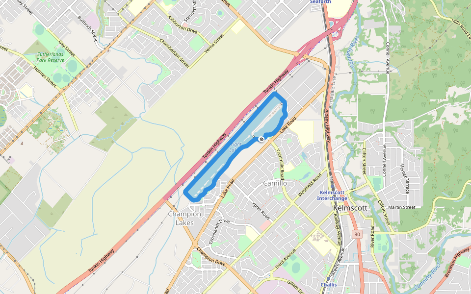 Wright Lake in Western Australia | Walking Map