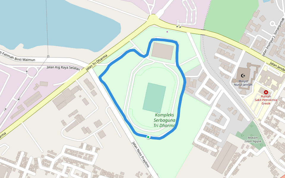 Gresik Petrochemical Green Area | Walking Map