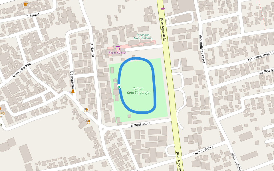 Singaraja City Park in Bali | Walking Map