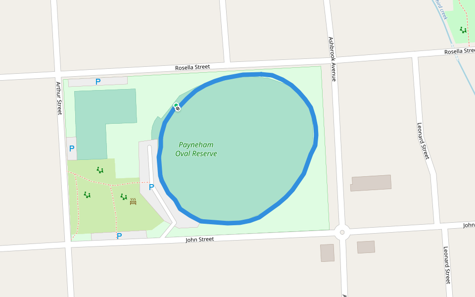 Payneham Oval Reserve in South Australia | Walking Map
