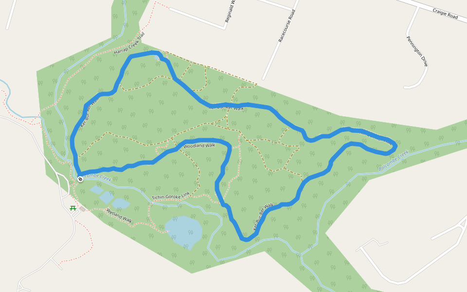 Balcombe Creek Wander- und Laufweg - Victoria, Australien | Pacer