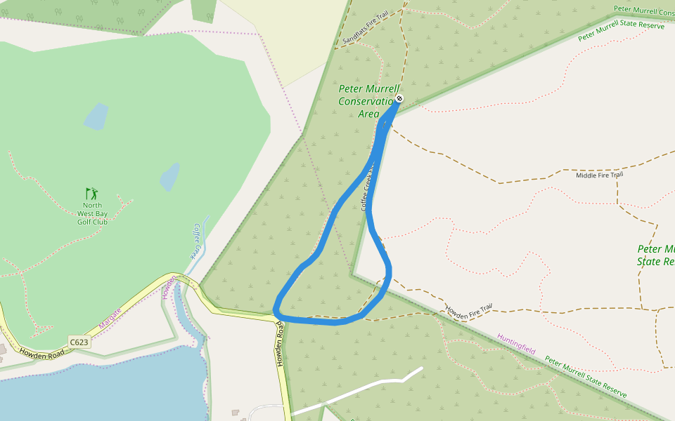 Área de conservación Peter Murrell in Tasmania | Walking Map