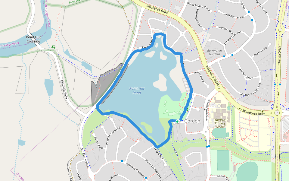 Point Hut Pond in Australian Capital Territory | Walking Map