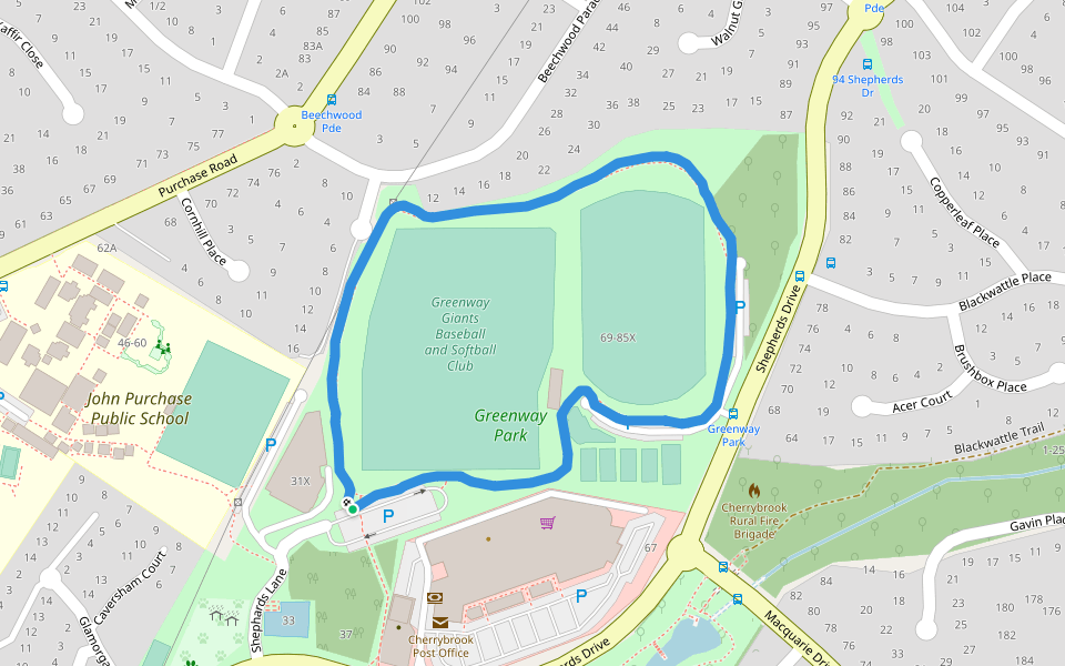 Greenway Park Walking and Running - Sydney, New South Wales, Australia ...