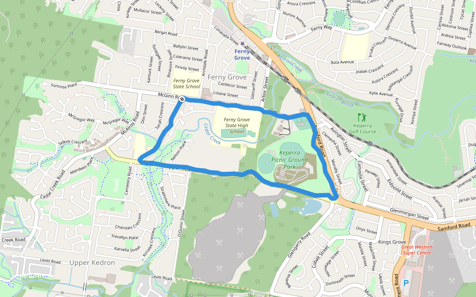 Keperra Picnic Ground Park in Queensland | Walking Map