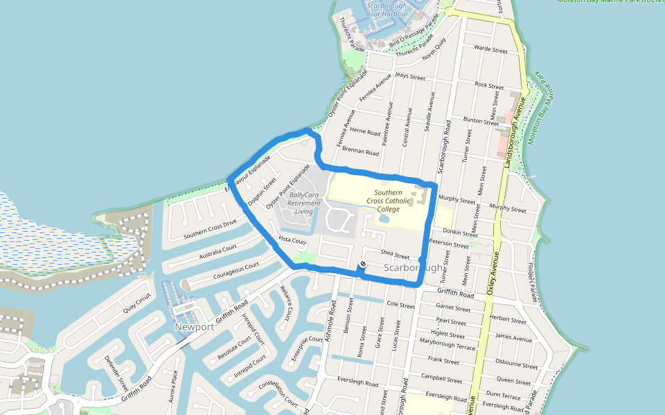 Moreton Bay Marine Park in Queensland | Walking Map