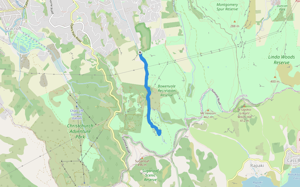 Hidden Valley Track in Canterbury | Walking Map