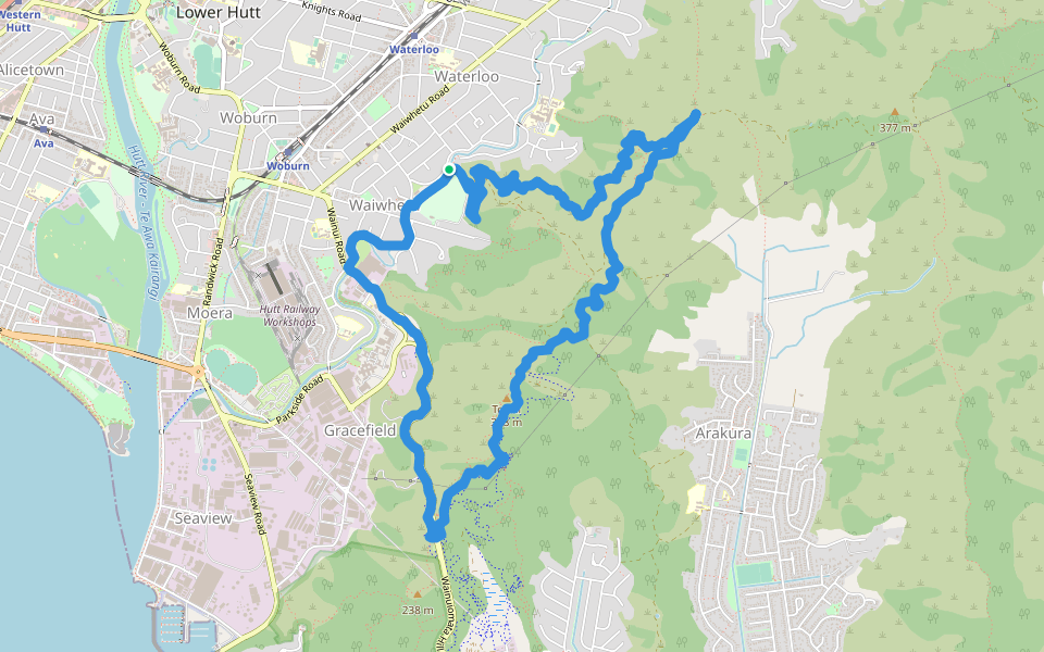 Gracefield - Wainiomata Shared Path in Wellington | Walking Map