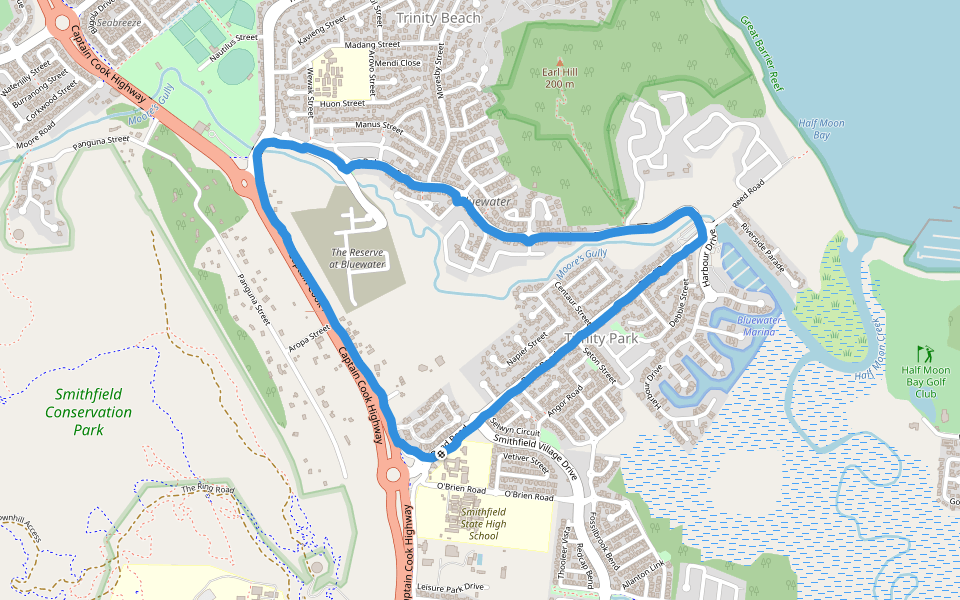 Moore's Gully in Queensland | Walking Map