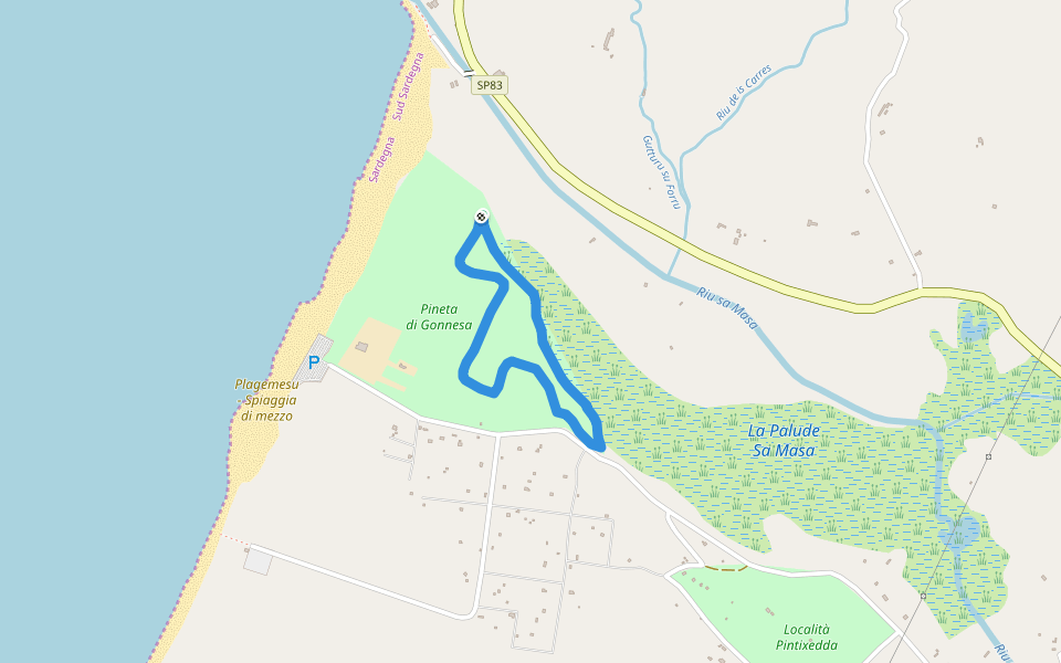 Pine forest of Gonnesa | Walking Map