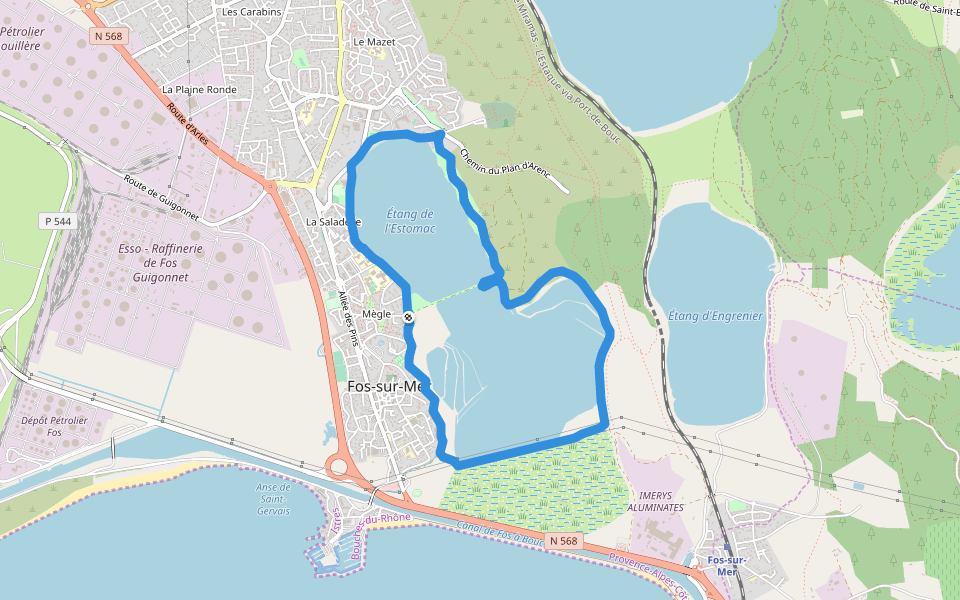 Pond of the Stomach in Provence-Alpes-Côte d'Azur | Walking Map