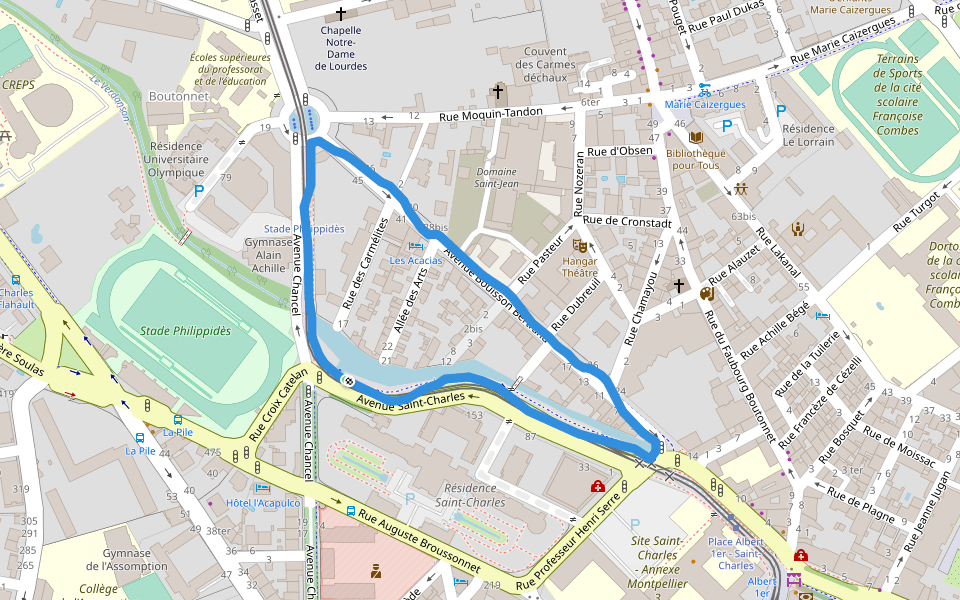 Philippides Stadium Walking And Running Trail - Montpellier, Occitanie ...