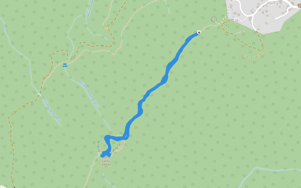 Monte Santu in Corse | Walking Map