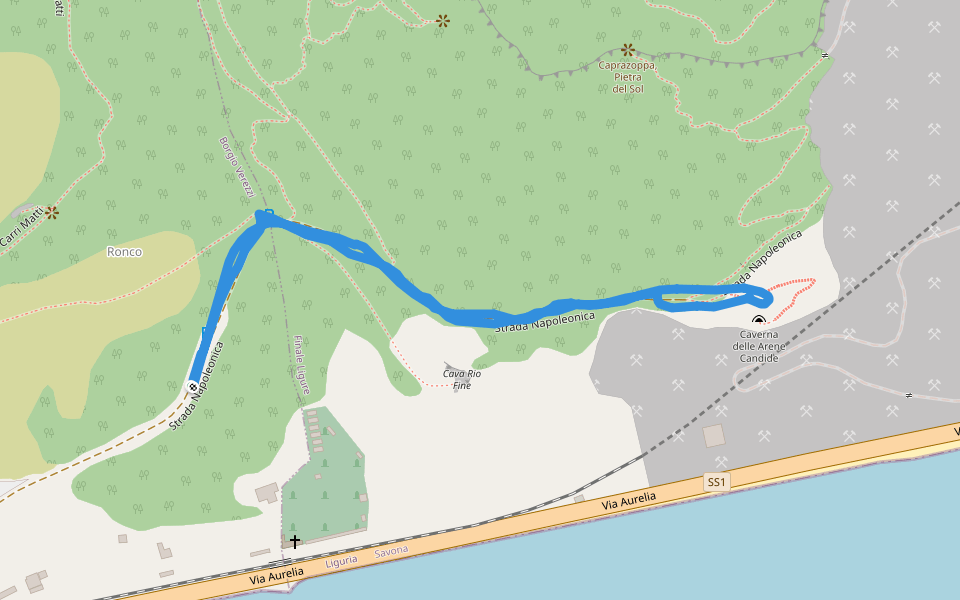 Napoleonic road Hiking - Borgio Verezzi, Savona, Italy | Pacer