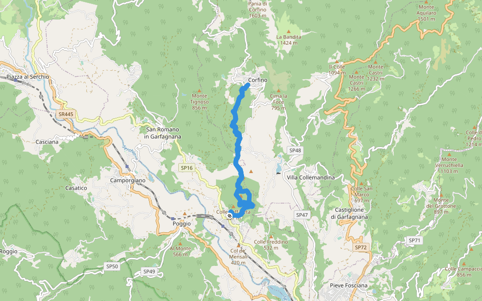 Garfagnana Tuscany Map