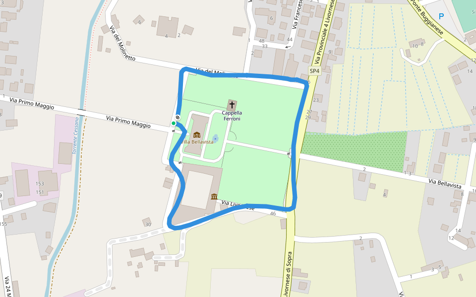 Villa Bellavista Walking And Running Trail - Buggiano, Province of ...