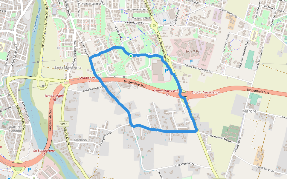 Stradello Leo Valiani Sendero - Parma, Italia | Pacer