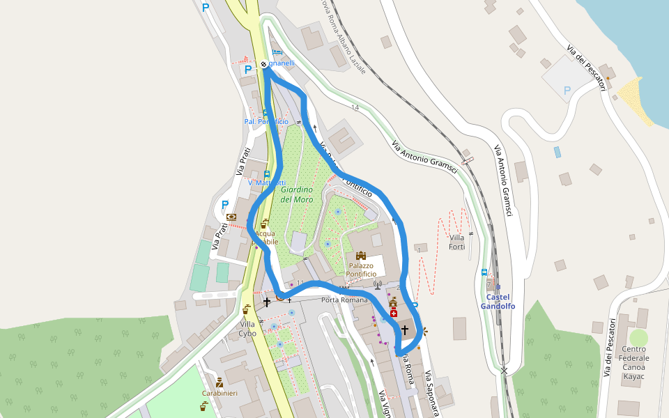 Giardino del Moro Walking And Running Trail - Castel Gandolfo, Rome ...