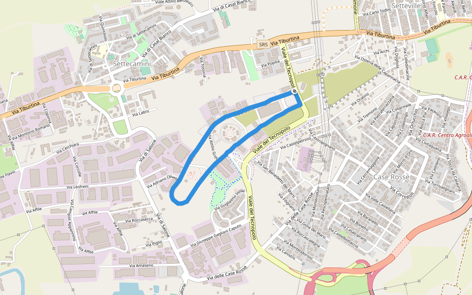 Via Giacomo Peroni Sendero - Roma, Italia | Pacer