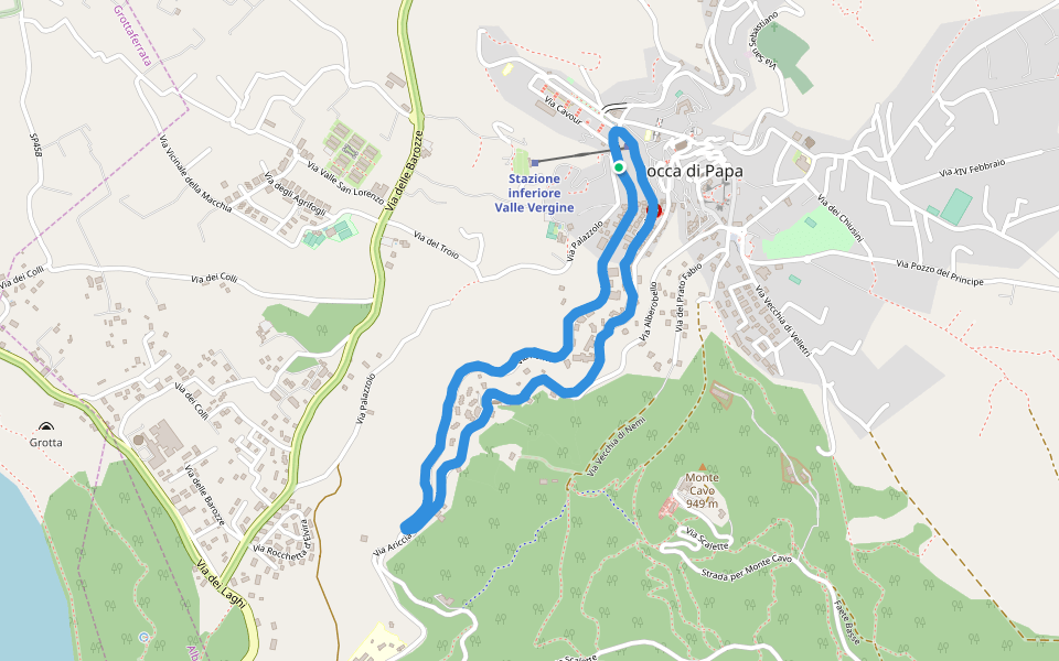 Regional Park of the Castelli Romani in Lazio | Walking Map