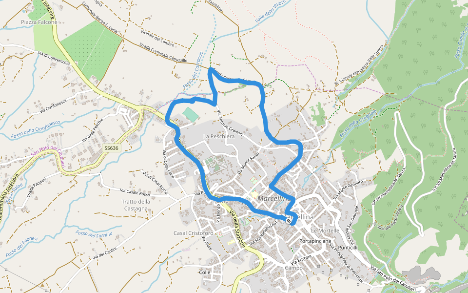 Garden of Padre Pio Walking And Running Trail - Marcellina, Rome, Italy ...