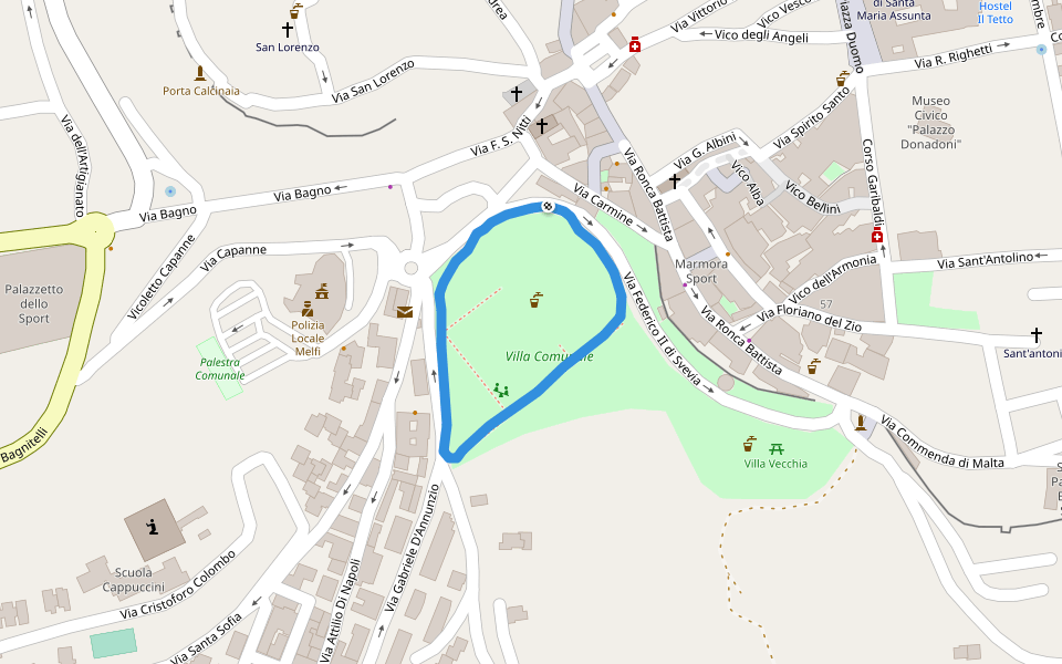 Municipal Villa Walking And Running Trail - Melfi, Province of Potenza ...