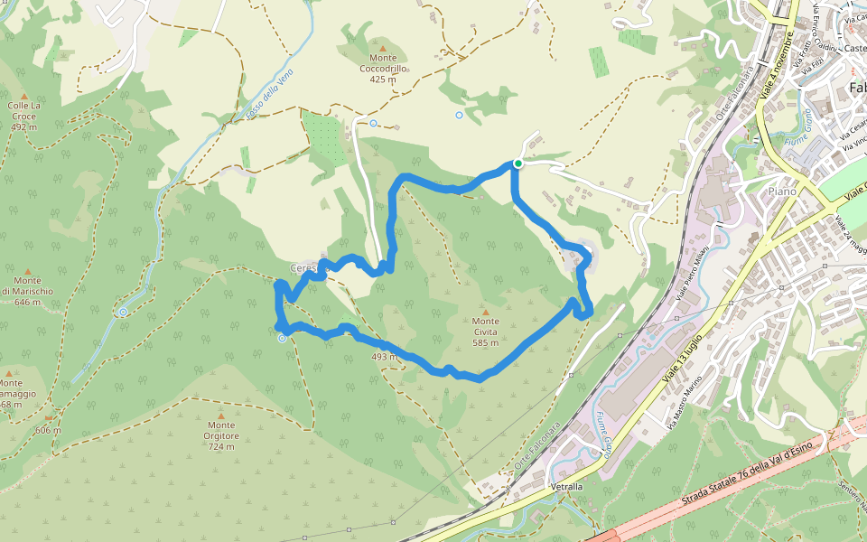 Cornflower path Hiking Trail - Fabriano, Ancona, Italy | Pacer