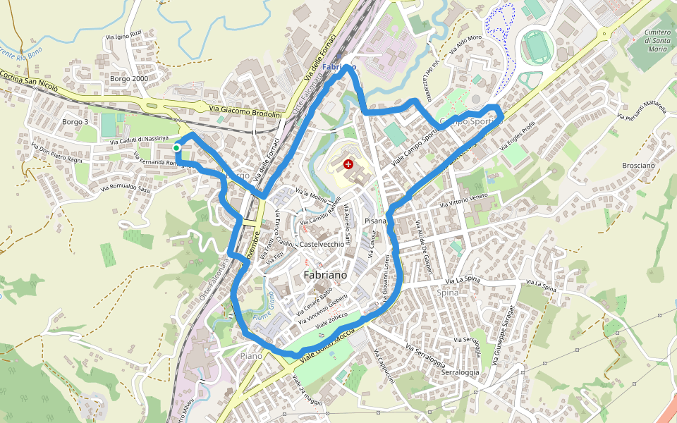 Fabriano in Marche | Walking Map