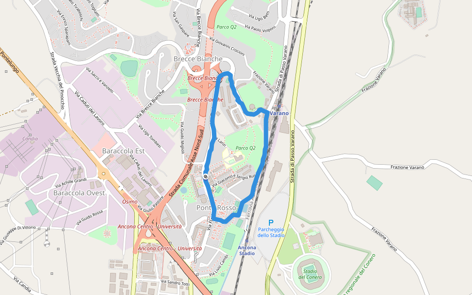 Park Q2 in Marche | Walking Map