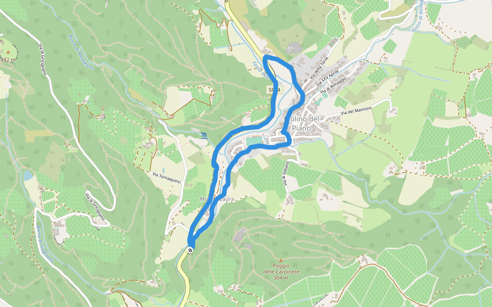 Source of St. John the Baptist Hiking Trail - Pontassieve, Florence ...