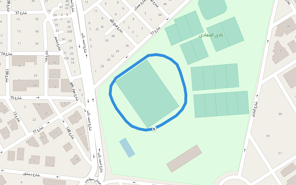 Maadi club | Walking Map