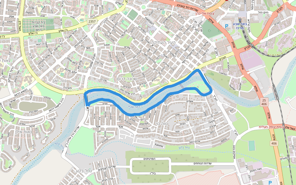 O jardim do sino Trilha da caminhada - Bersebá, Distrito Sul, Israel ...