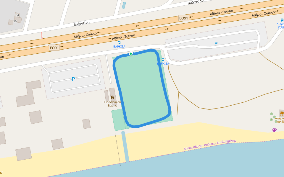 Playa Varkiza Sendero - Vari, Región Attica, Grecia | Pacer