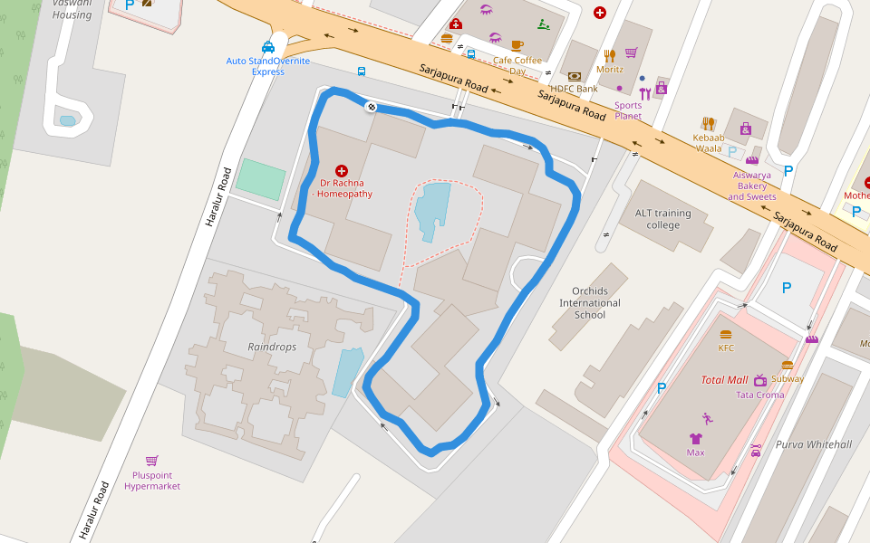 ALT training college Walking And Running Trail - Ambalipura, Bangalore ...