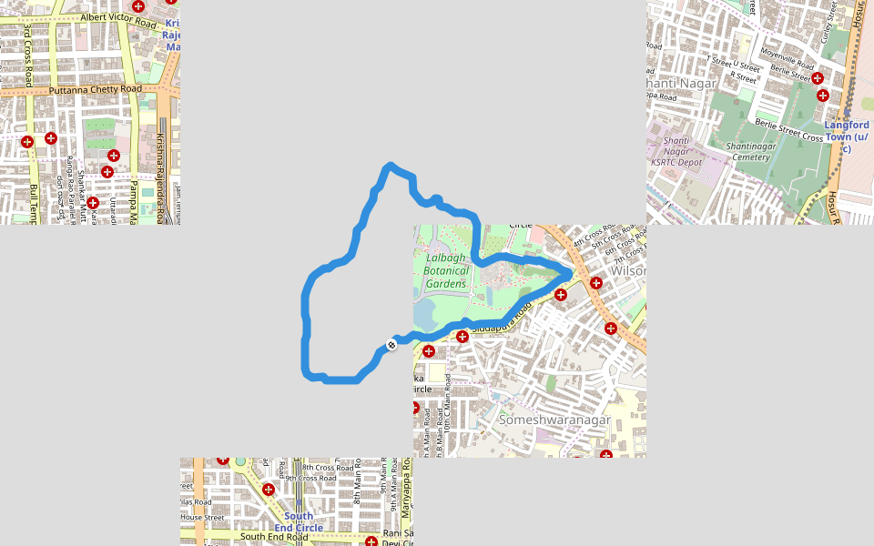 Lalbagh Botanical Gardens in Karnataka | Walking Map