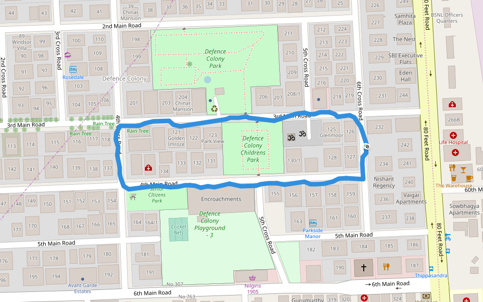 Defence Colony Childrens Park Walking and Running - Indiranagar ...