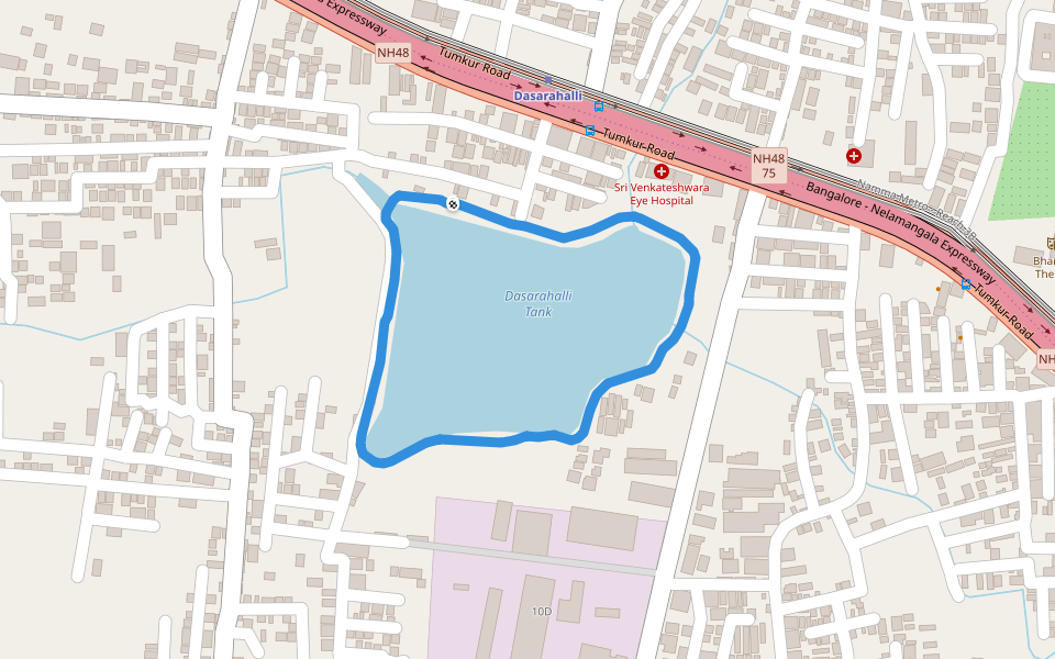 Dasarahalli Tank in Karnataka | Walking Map