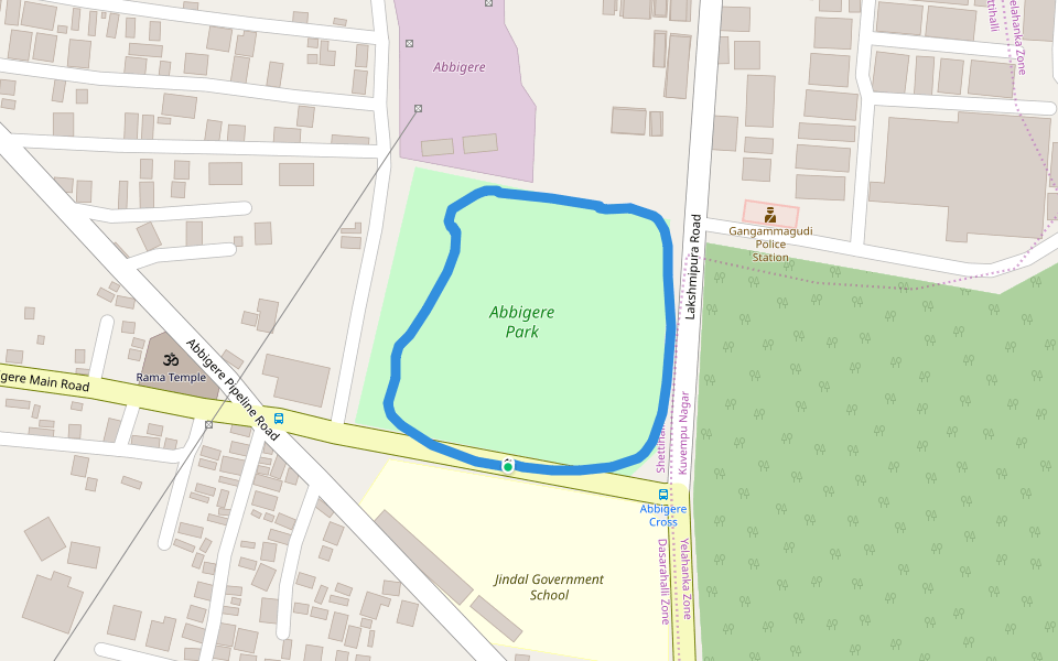 Abbigere Park Walking and Running - Bangalore, India | Pacer