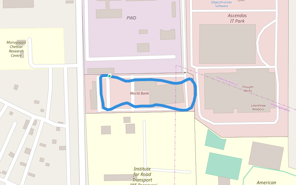 Institute for Road Transport - IRT Taramani Walking and Running ...