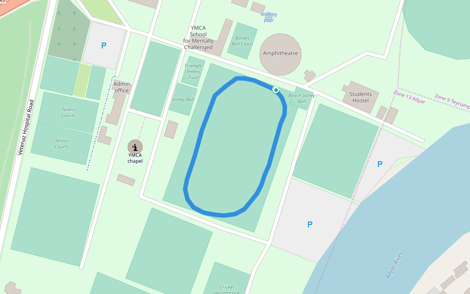 YMCA Grounds in Tamil Nadu | Walking Map