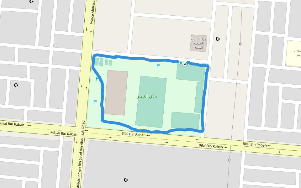 AL-Nasser club in Riyadh Province | Walking Map